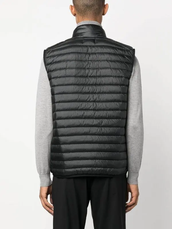 Stone Island Compass-patch Quilted Gilet - Black