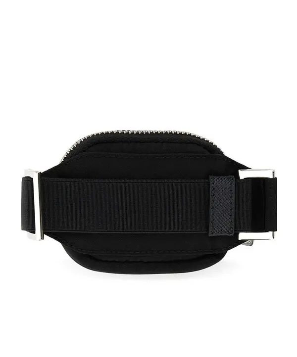Prada Triangle Logo Zipped Key Tag