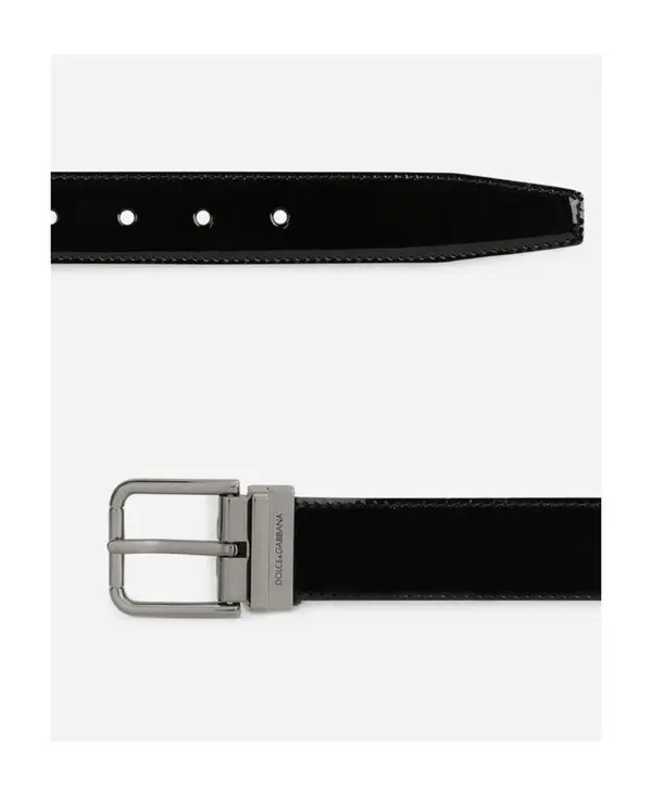 Dolce & Gabbana Engraved Logo Buckle Belt