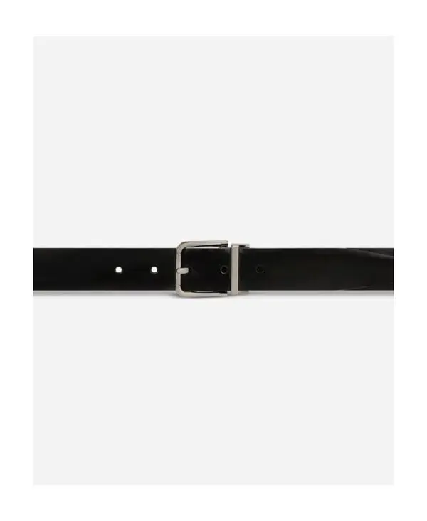 Dolce & Gabbana Engraved Logo Buckle Belt