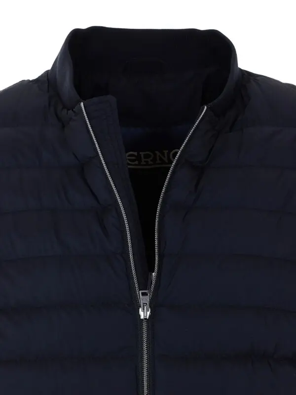 Herno Zip-up Quilted Bomber Jacket - Black