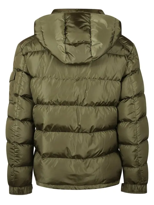 Moncler Maya Zip-up Hooded Jacket - Olive Green