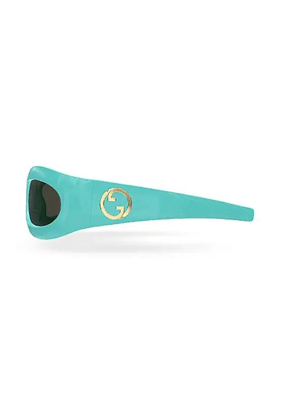 Gucci Oval Frame Sunglasses - Green