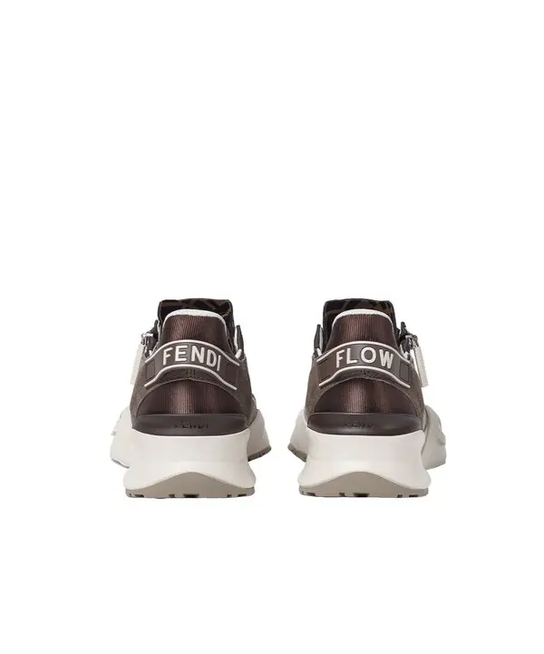 Fendi Flow Lace-up Sneakers - Light Brown