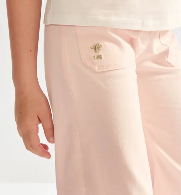 Dior Embroidered Bee Wide-leg Trousers