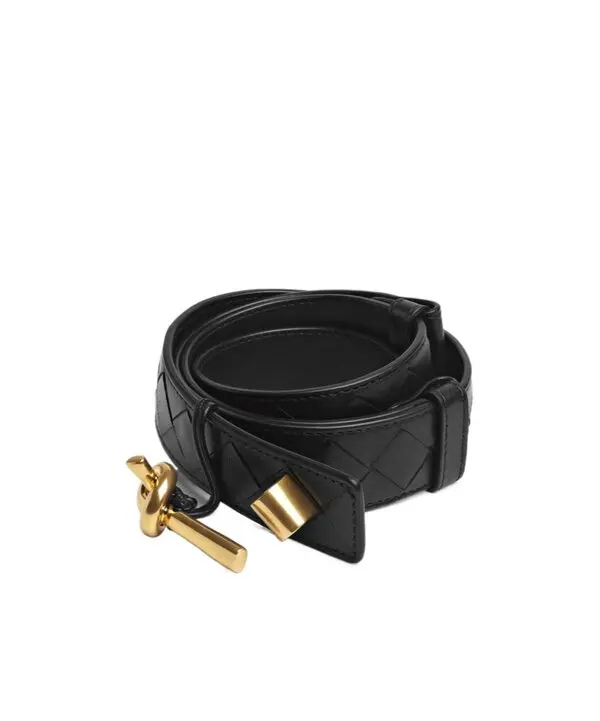 Bottega Veneta Andiamo Belt - Black