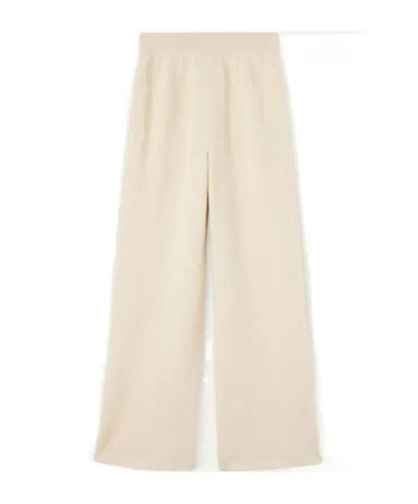 Loro Piana Rib-knitted Elastic Waist Casual Pants