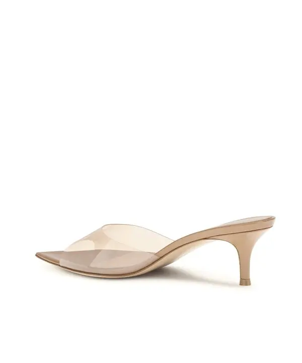 GIANVITO ROSSI Elle Pointed Toe Stiletto Mules