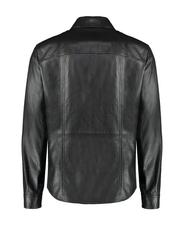 Dolce & Gabbana Button-up Leather Shirt