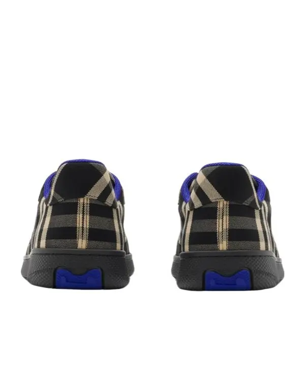 Burberry Checked Lace-up Sneakers - Black Check