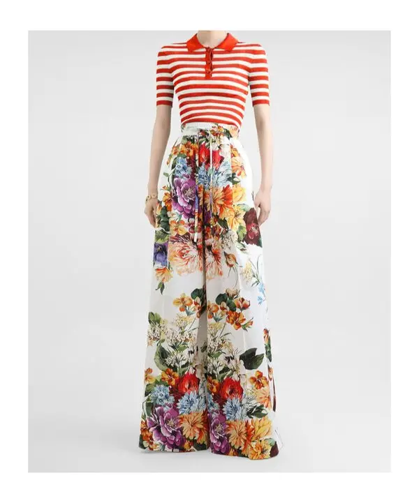 Dolce & Gabbana Striped Short-sleeved Polo Shirt