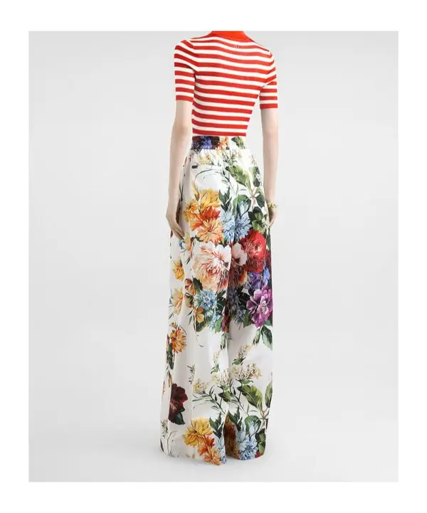 Dolce & Gabbana Striped Short-sleeved Polo Shirt