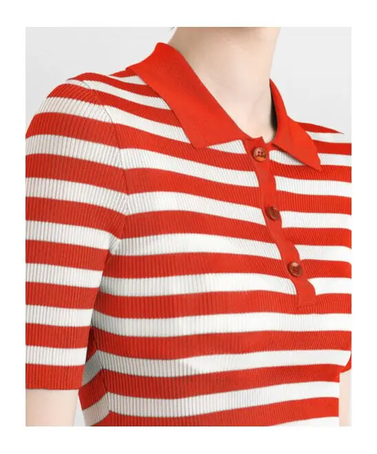 Dolce & Gabbana Striped Short-sleeved Polo Shirt