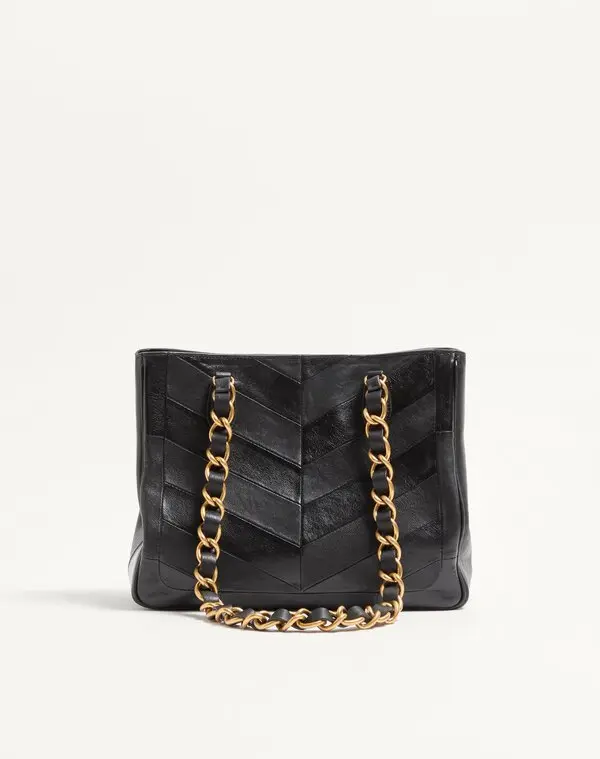 Valentino Garavani Patchwork Vlogo Signature Tote Bag With Chain Strap
