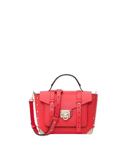 Michael Kors Studded Leather Satchel