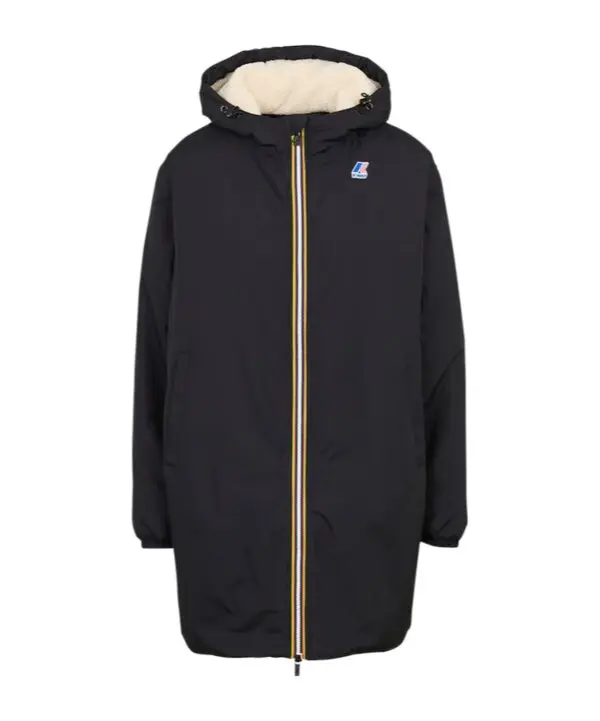 K-WAY Le Vrai 4.0 Eiffel East Orsetto 3/4 Length Waterproof Jacket - Black