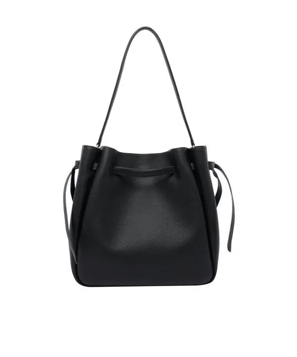 Tory Burch Romy Drawstring Shoulder Bag - Black