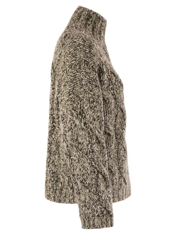 Brunello Cucinelli High Neck Knitted Sweater