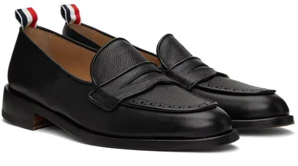 Thom Browne Penny Loafers - Black
