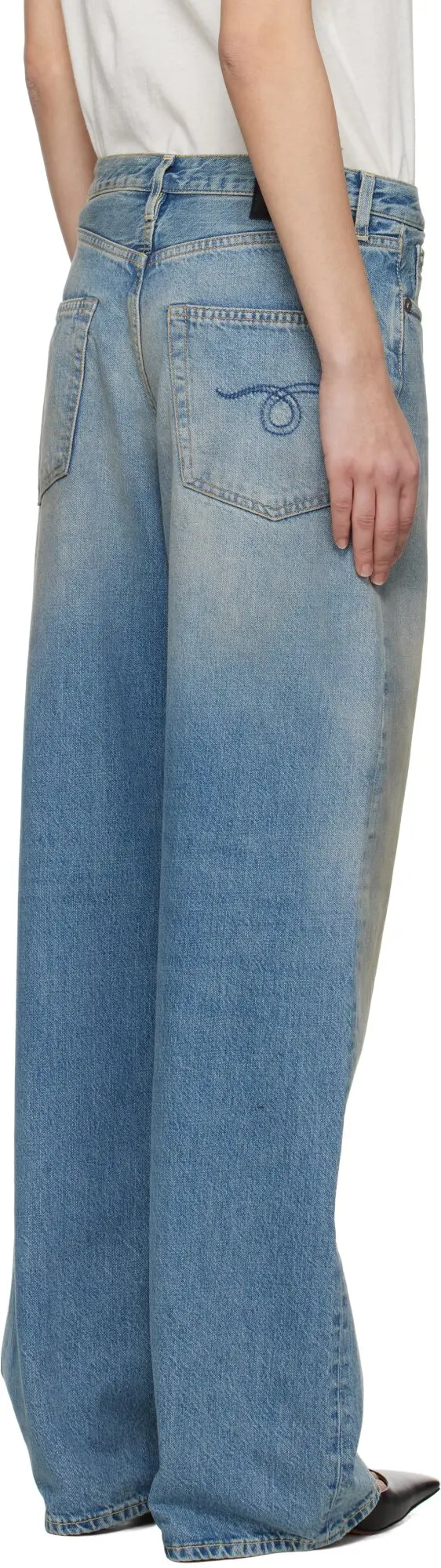 R13 Belt Loop Denim Trousers