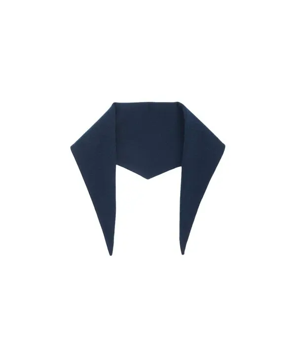 RIER Losange Mini Fleece Scarf - Blue