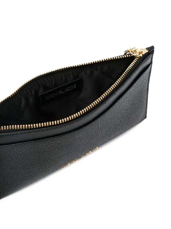 Michael Kors Logo Plaque Zipped Wallet
