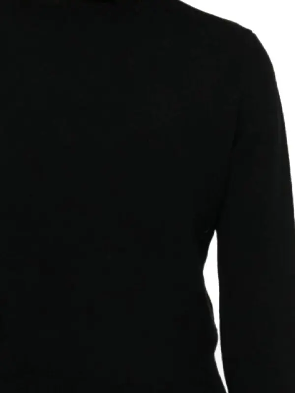 Miu Miu Cropped Logo Embellished Knitted Jumper