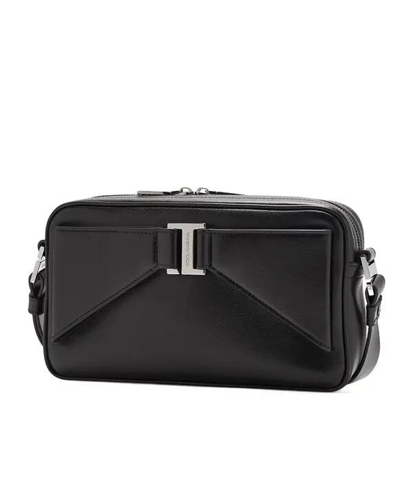 Dolce & Gabbana Logo Tag Zipped Messenger Bag