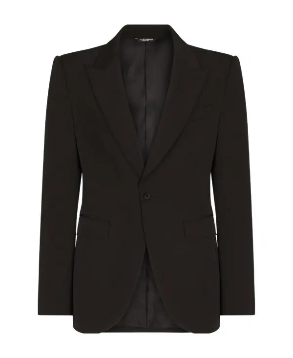 Dolce & Gabbana Dolce Gabbana Single-breasted Tailored Blazer - Black