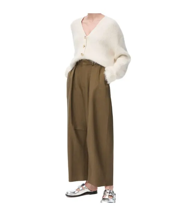 Loewe V-neck Alpaca And Wool Blend Cardigan