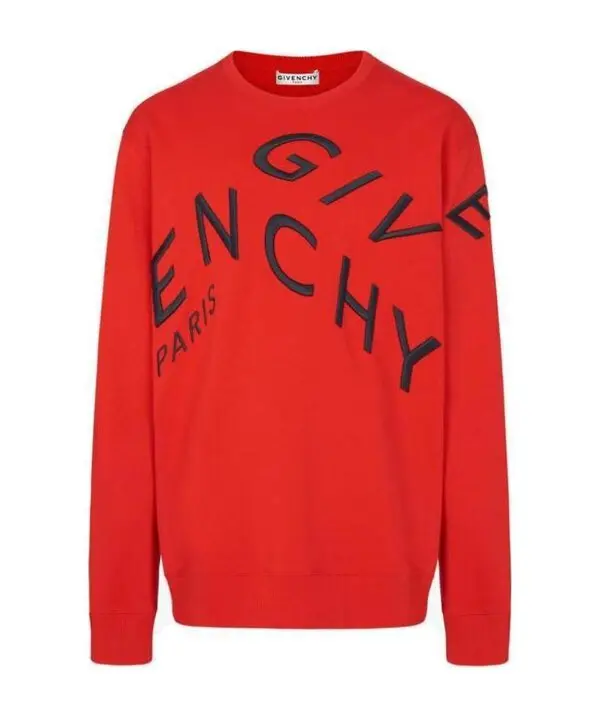Givenchy Embroidered Logo Long Sleeve Jumper