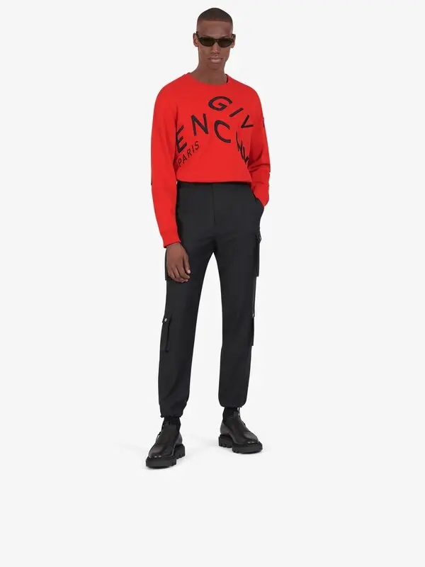 Givenchy Embroidered Logo Long Sleeve Jumper