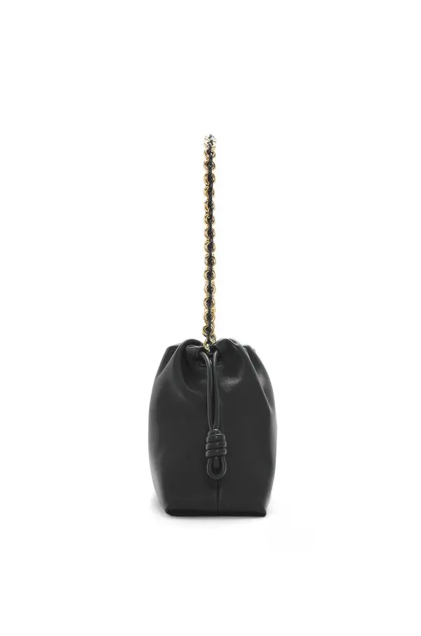 Loewe Flamenco Medium Drawstring Shoulder Bag - Black