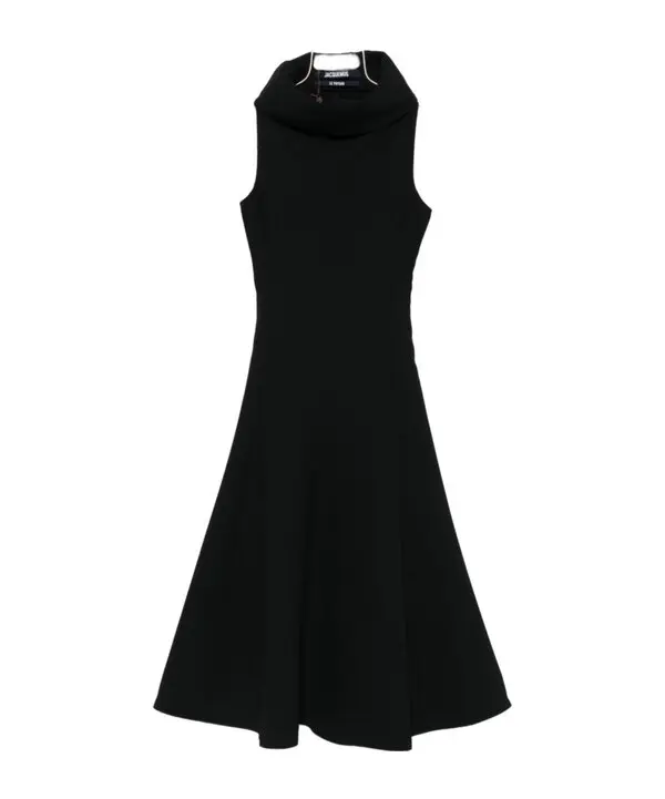 Jacquemus Cowl Neck Sleeveless Midi Dress