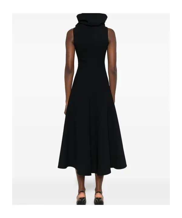 Jacquemus Cowl Neck Sleeveless Midi Dress