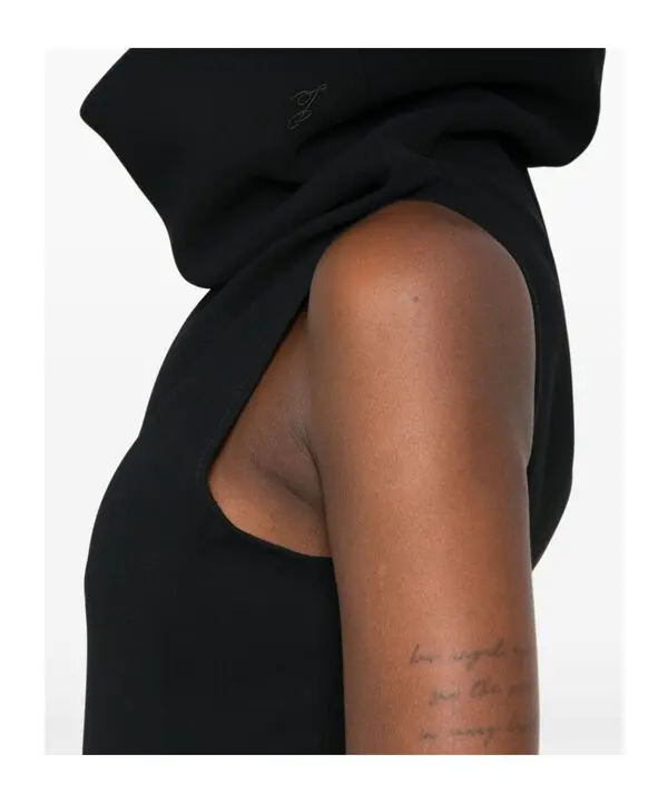 Jacquemus Cowl Neck Sleeveless Midi Dress