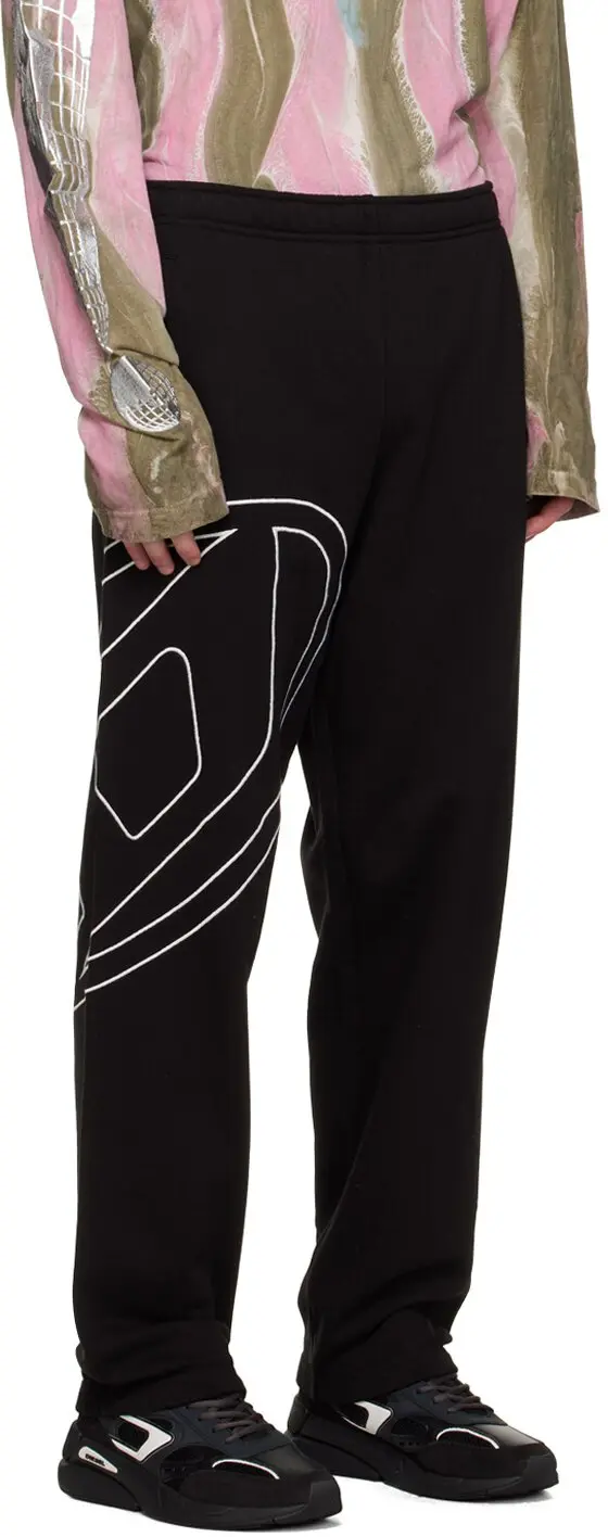 DIESEL® Oval-d Logo Embroidered Track Pants