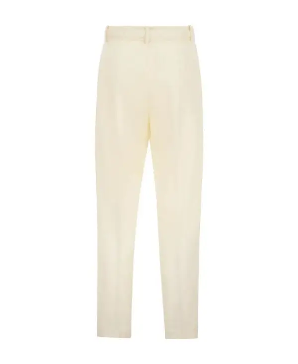 Fabiana Filippi Embellished Belt Straight-leg Pants