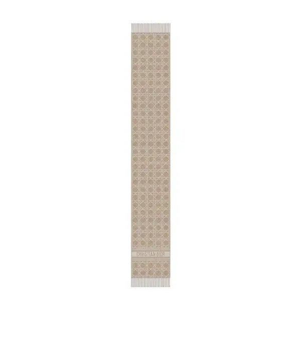 Dior Cannage Scarf - Taupe Beige