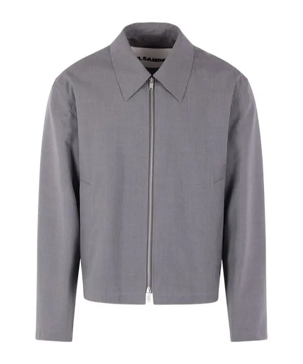 JIL SANDER Poplin Zip-up Jacket - No
