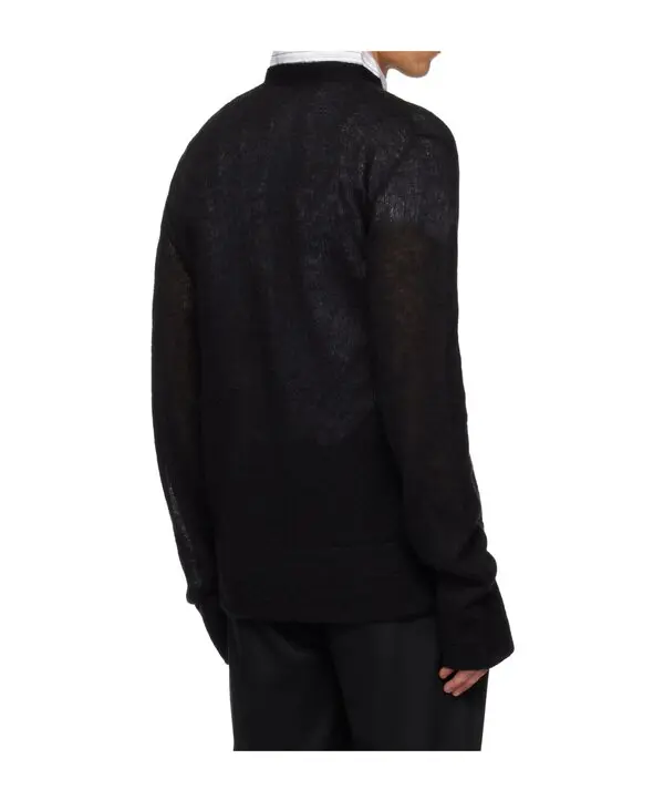 RIER Ribbed Knit V-neck Sweater