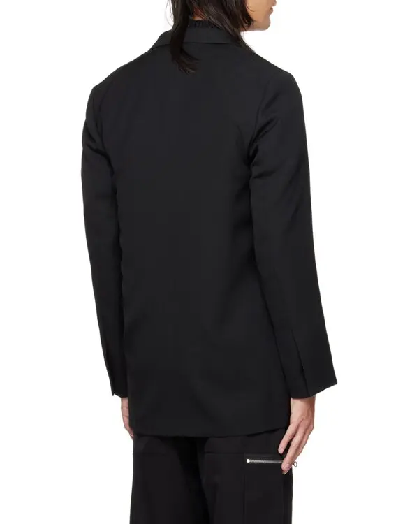 JIL SANDER Single-breasted Tailored Blazer - Black