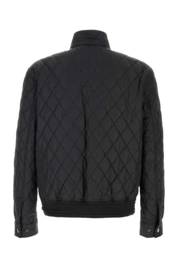 Burberry Quilted Zip-up Jacket - Black