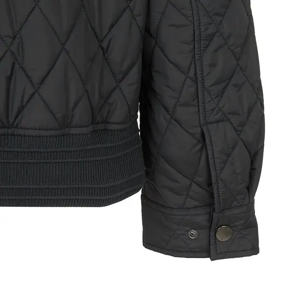 Burberry Quilted Zip-up Jacket - Black