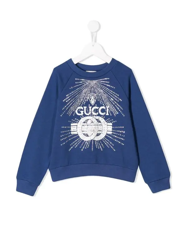 Gucci Embellished Logo Sweatshirt