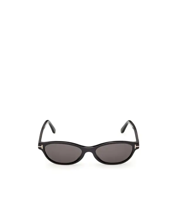 TOM FORD Oval Frame Sunglasses - Black