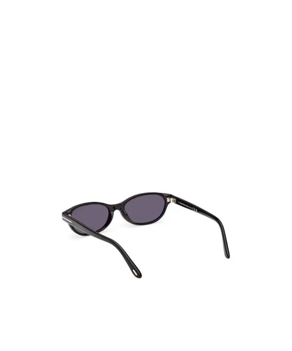 TOM FORD Oval Frame Sunglasses - Black