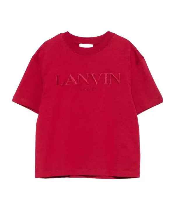 LANVIN Embroidered Logo T-shirt