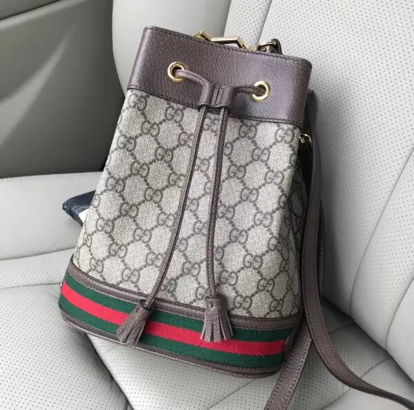 Gucci Ophidia Small Bucket Bag - Beige/ebony