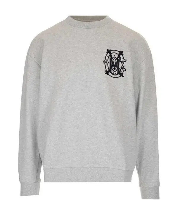MARCELO BURLON COUNTY OF MILAN Monogram Logo Sweatshirt - Gray